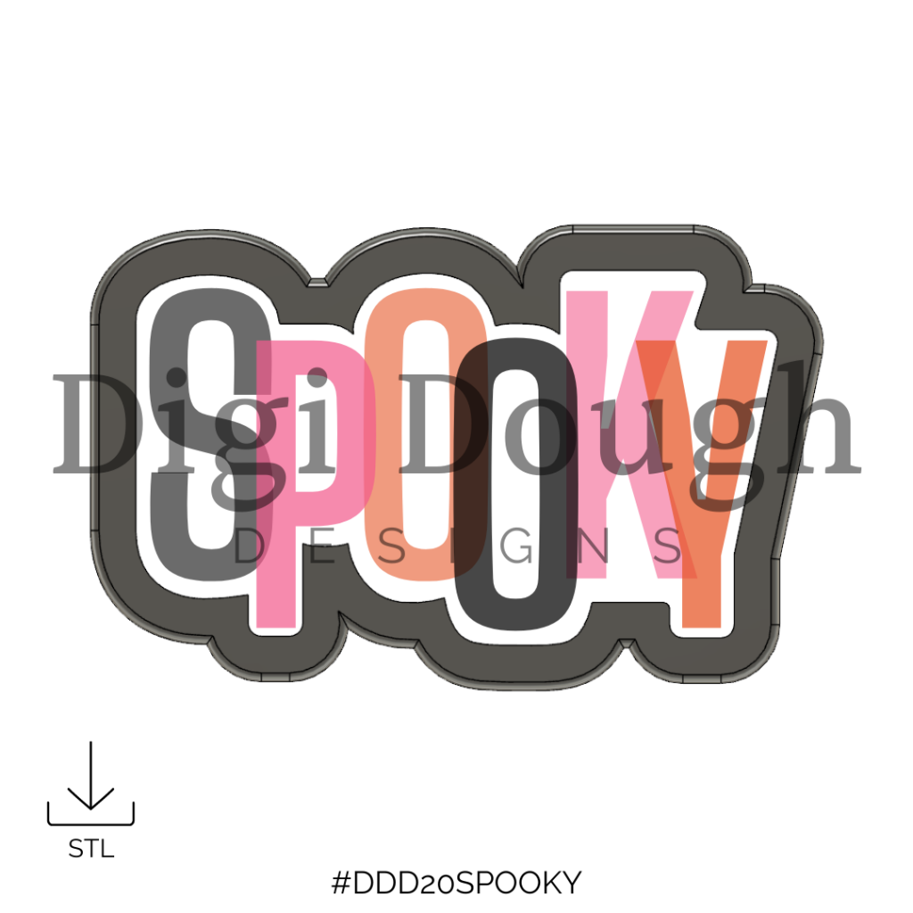 Spooky Cookie Cutter STL - Digi Dough Designs